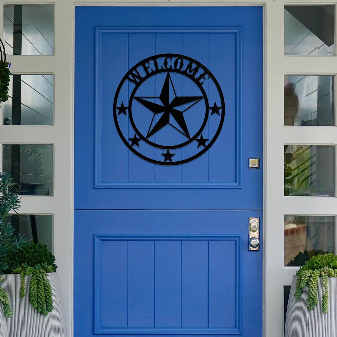 Welcome Star, Metal Sign - Etsy
