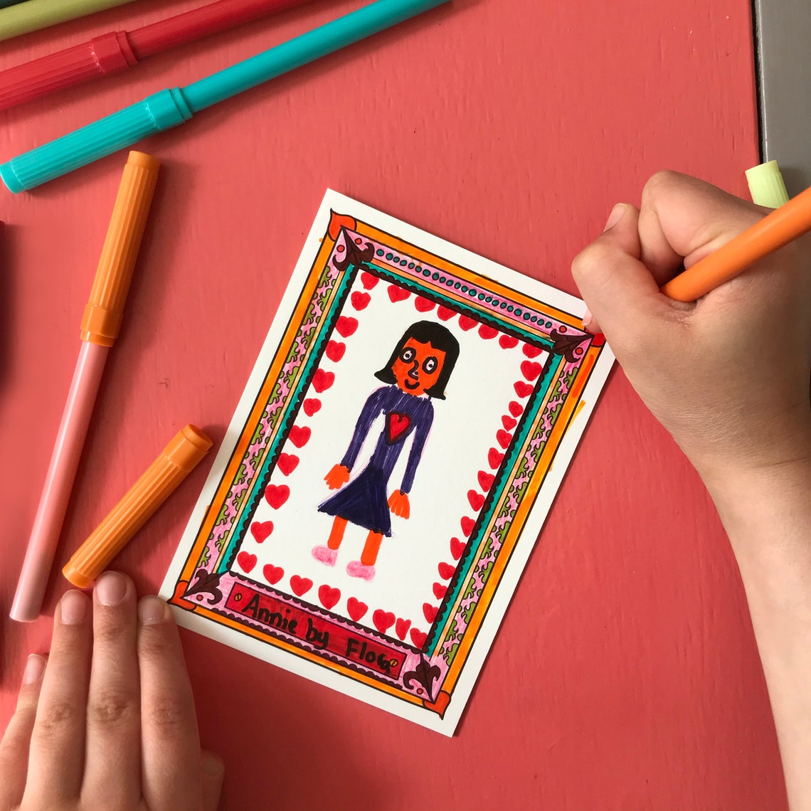 Kid's Colouring Postcards With Writing Prompts a Set of - Etsy