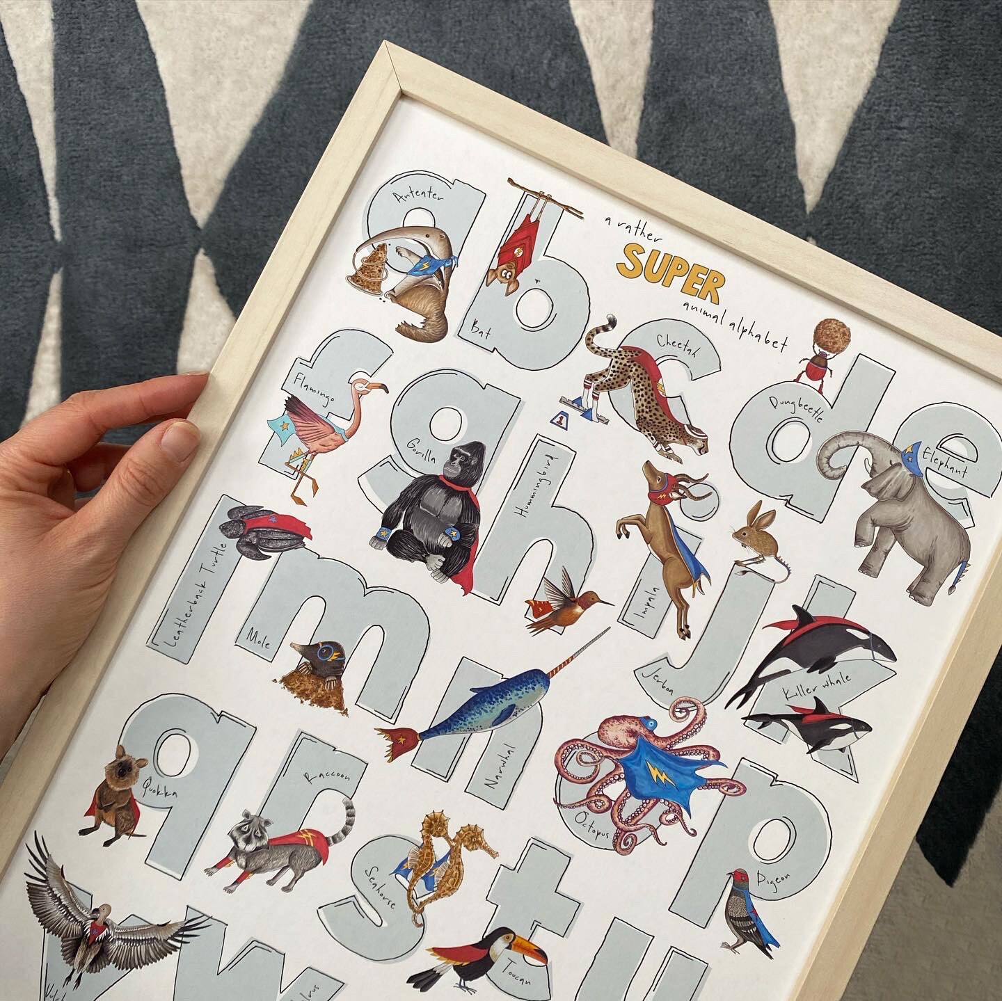 Animal Alphabet Print a Fun A to Z of Superhero Animals to - Etsy