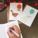 Hand Illustrated Robin Christmas Card: Vintage Watercolor Design - Etsy