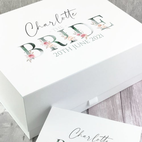 Personalised Gift Box for Bride or Groom Wedding Day - Etsy
