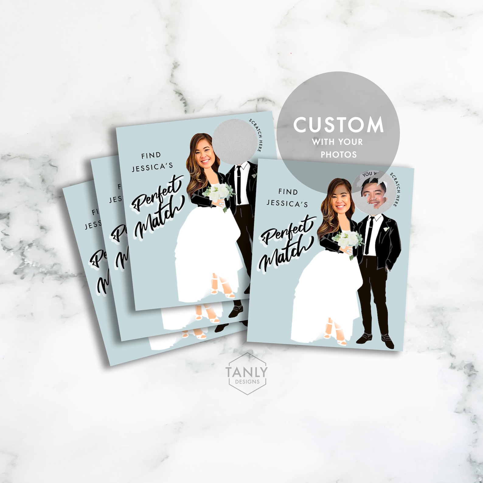 Bridal Shower Wedding Scratchers Scratch off Lottery Tickets Game - Etsy