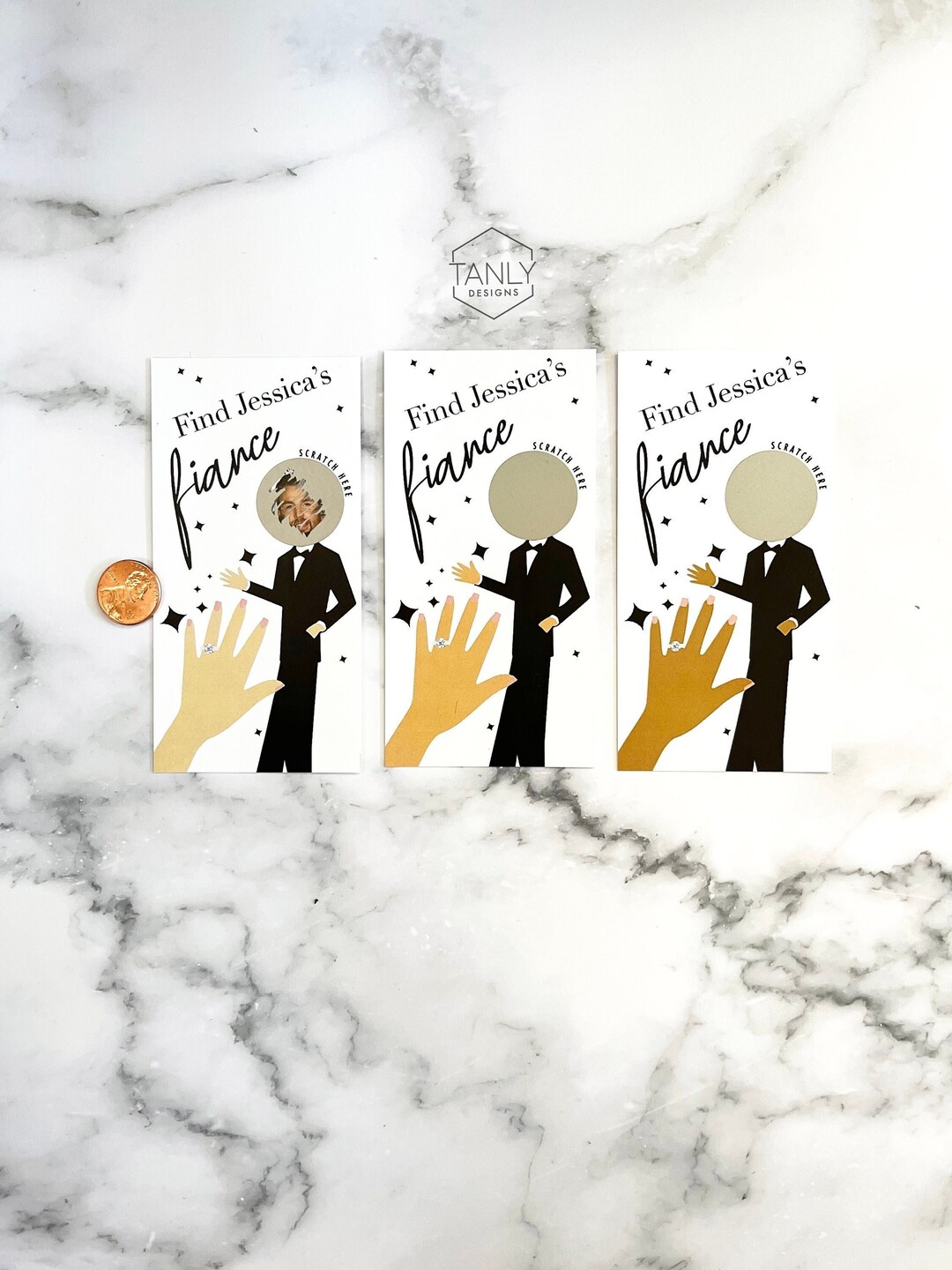 Bridal Shower Wedding Scratchers Scratch off Lottery Tickets Game - Etsy