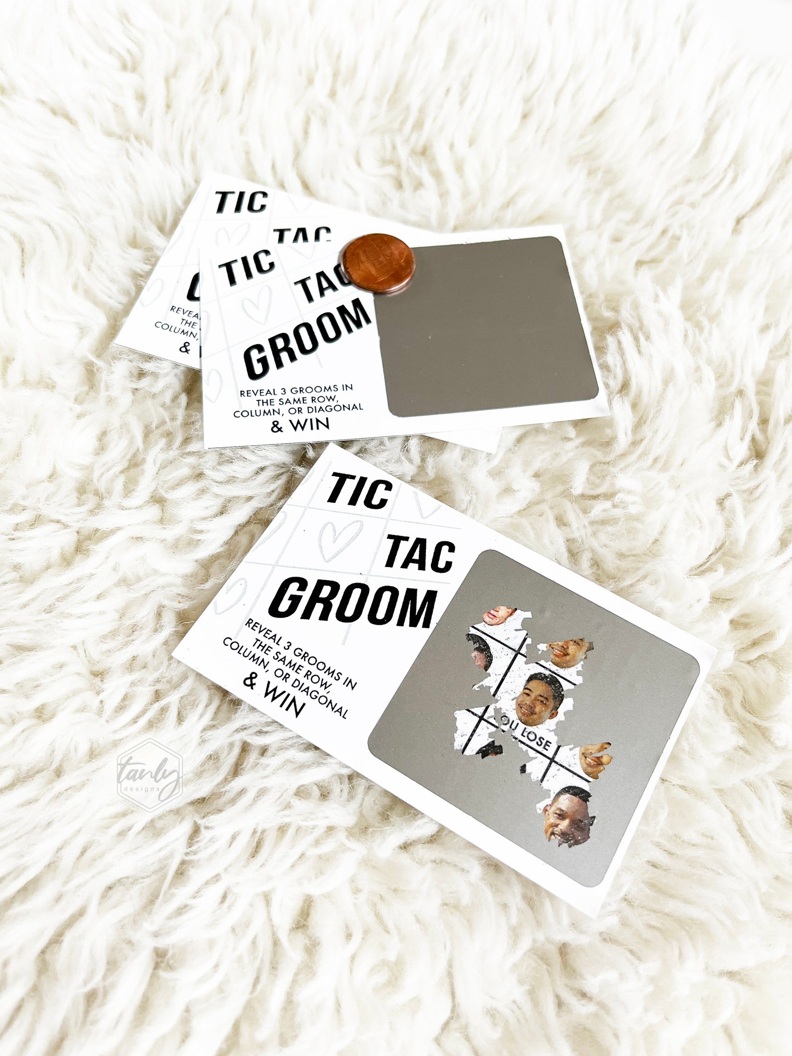 Tic Tac Groom Bridal Shower Wedding Scratchers Scratch off | Etsy