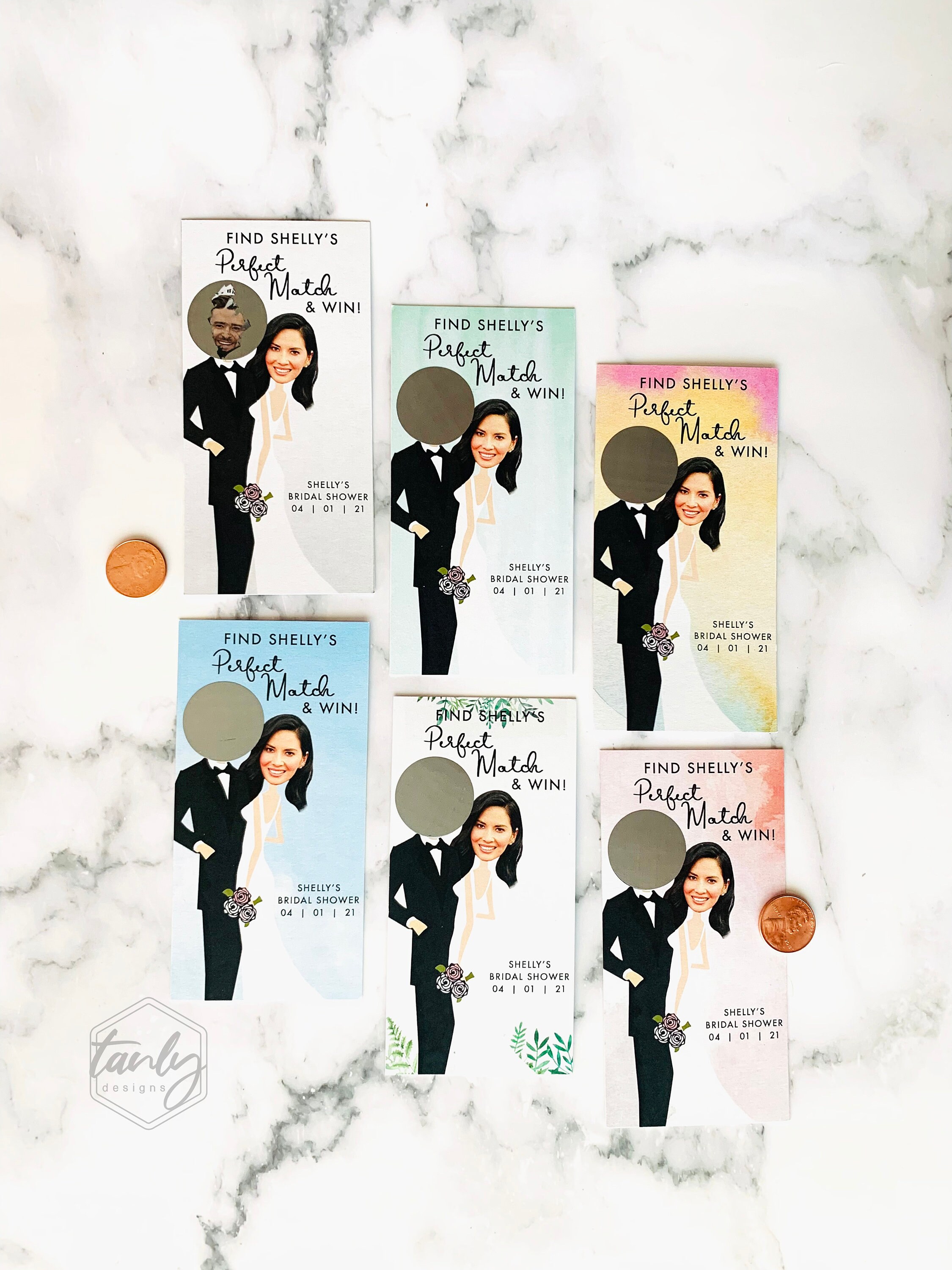 Bridal Shower Wedding Scratchers Scratch Off Lottery Tickets | Etsy