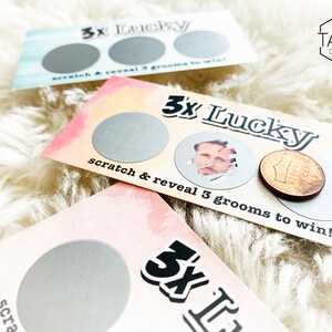 Bridal Shower Wedding Scratchers Scratch off Lottery Tickets Game Set ...