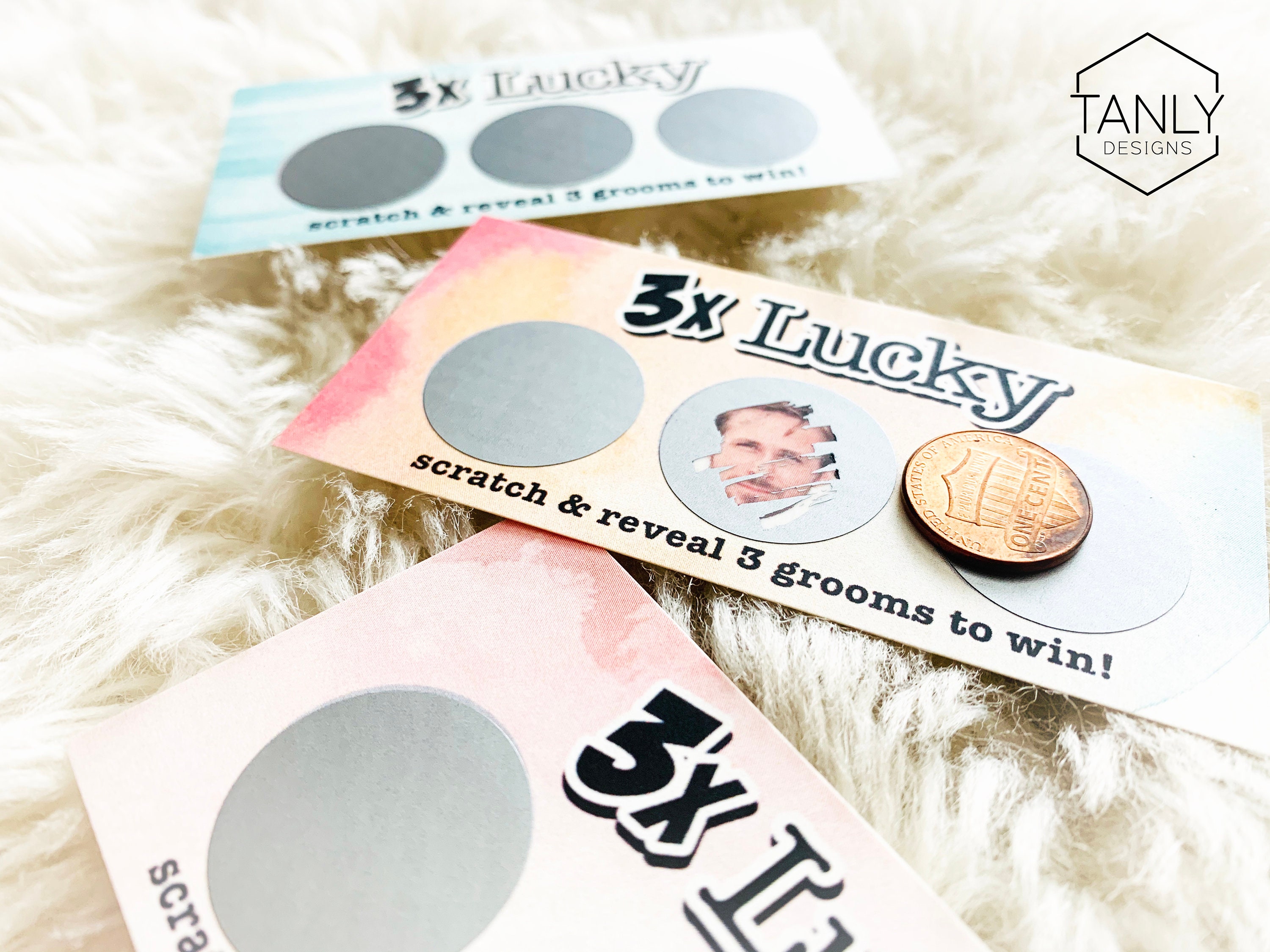 Bridal Shower Wedding Scratchers Scratch off Lottery Tickets | Etsy