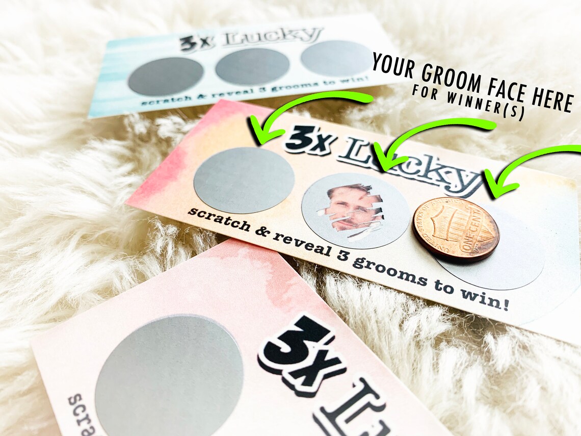 Bridal Shower Wedding Scratchers Scratch off Lottery Tickets | Etsy