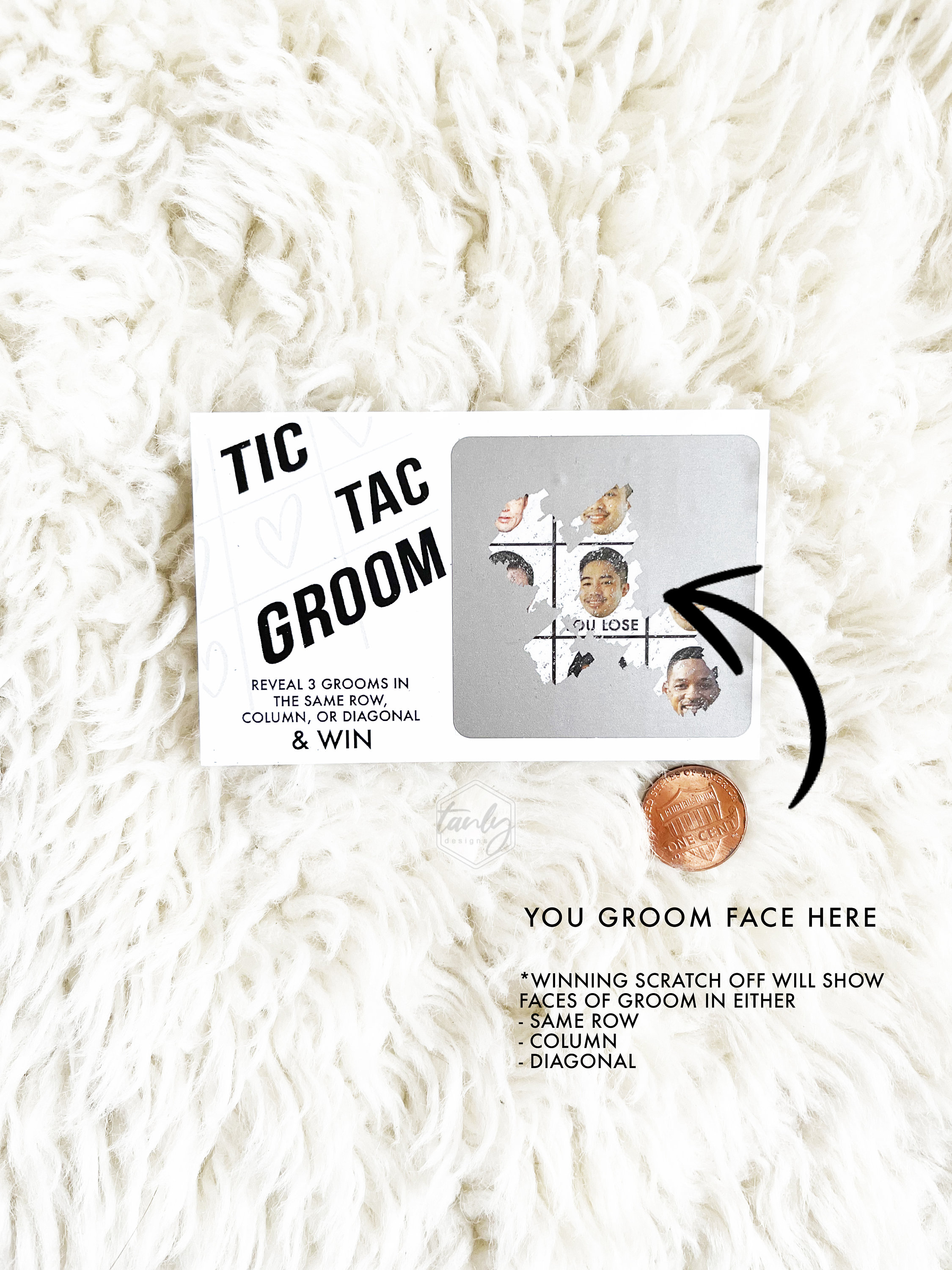 Tic Tac Groom Bridal Shower Wedding Scratchers Scratch off | Etsy