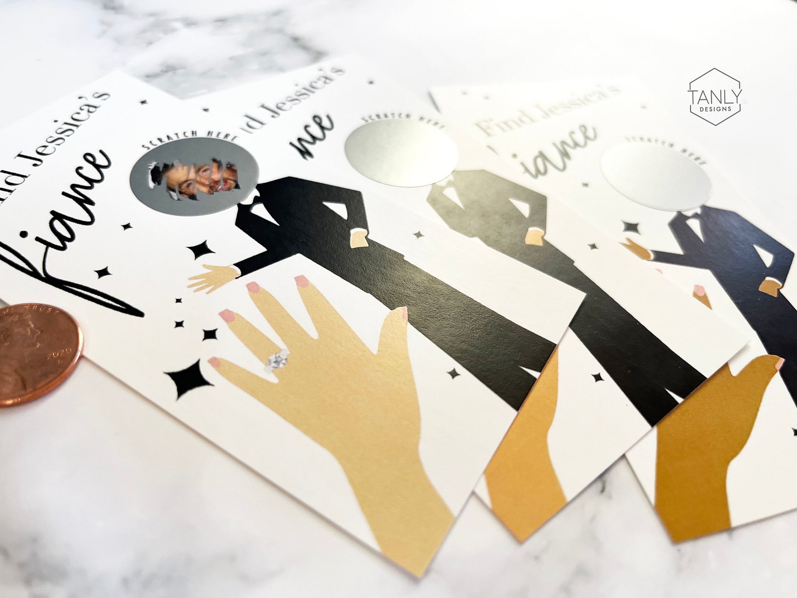 Bridal Shower Wedding Scratchers Scratch off Lottery Tickets Game - Etsy