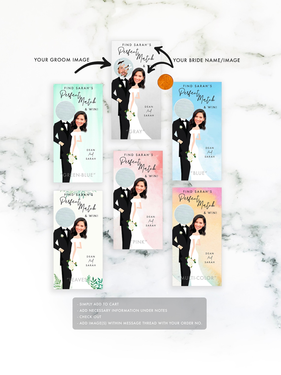 Bridal Shower Wedding Scratchers Scratch off Lottery Tickets - Etsy