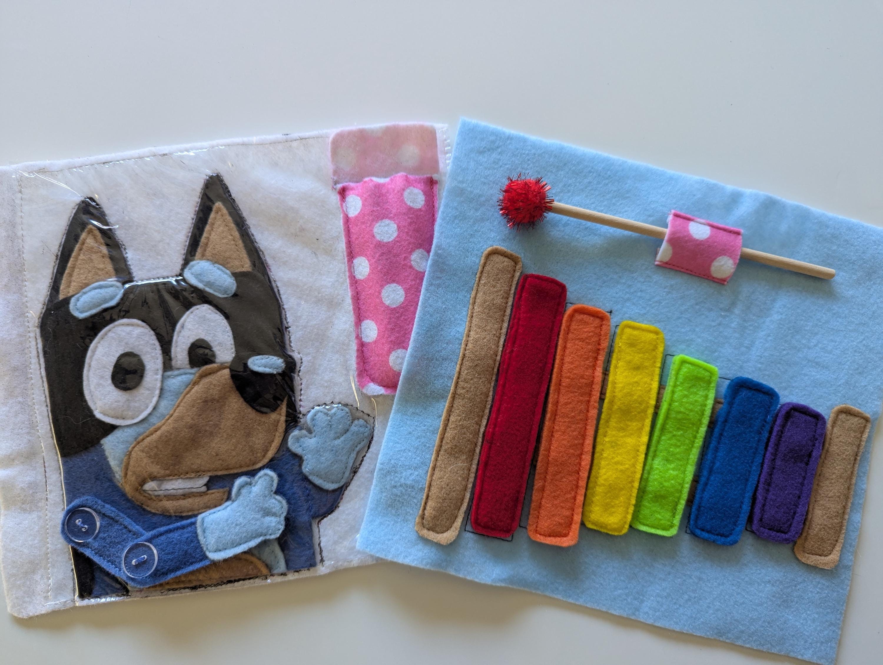 Felt Book Page PATTERN Busy Quiet Activity Bluey Inspired Magic ...