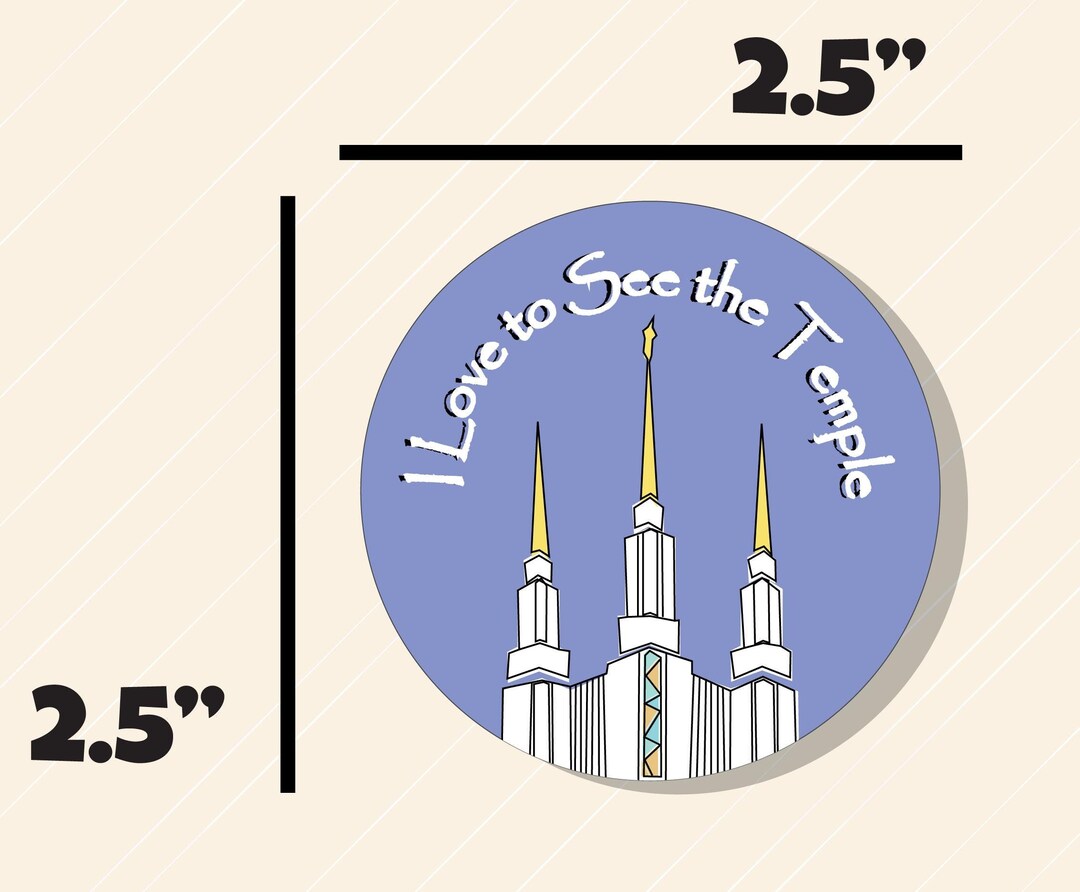 Temple Vinyl STICKERS Church of Jesus Christ of Ladder-day Saints LDS ...