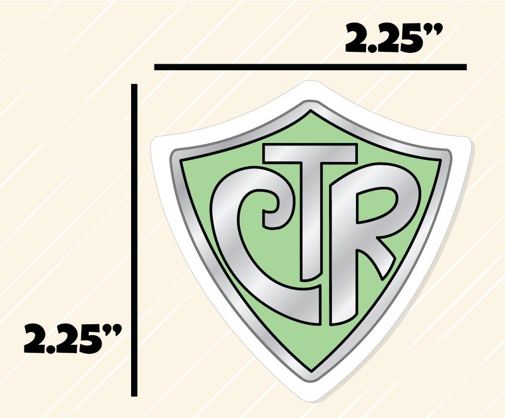 CTR Vinyl STICKERS LDS Choose the Right Children Church of Jesus Christ ...