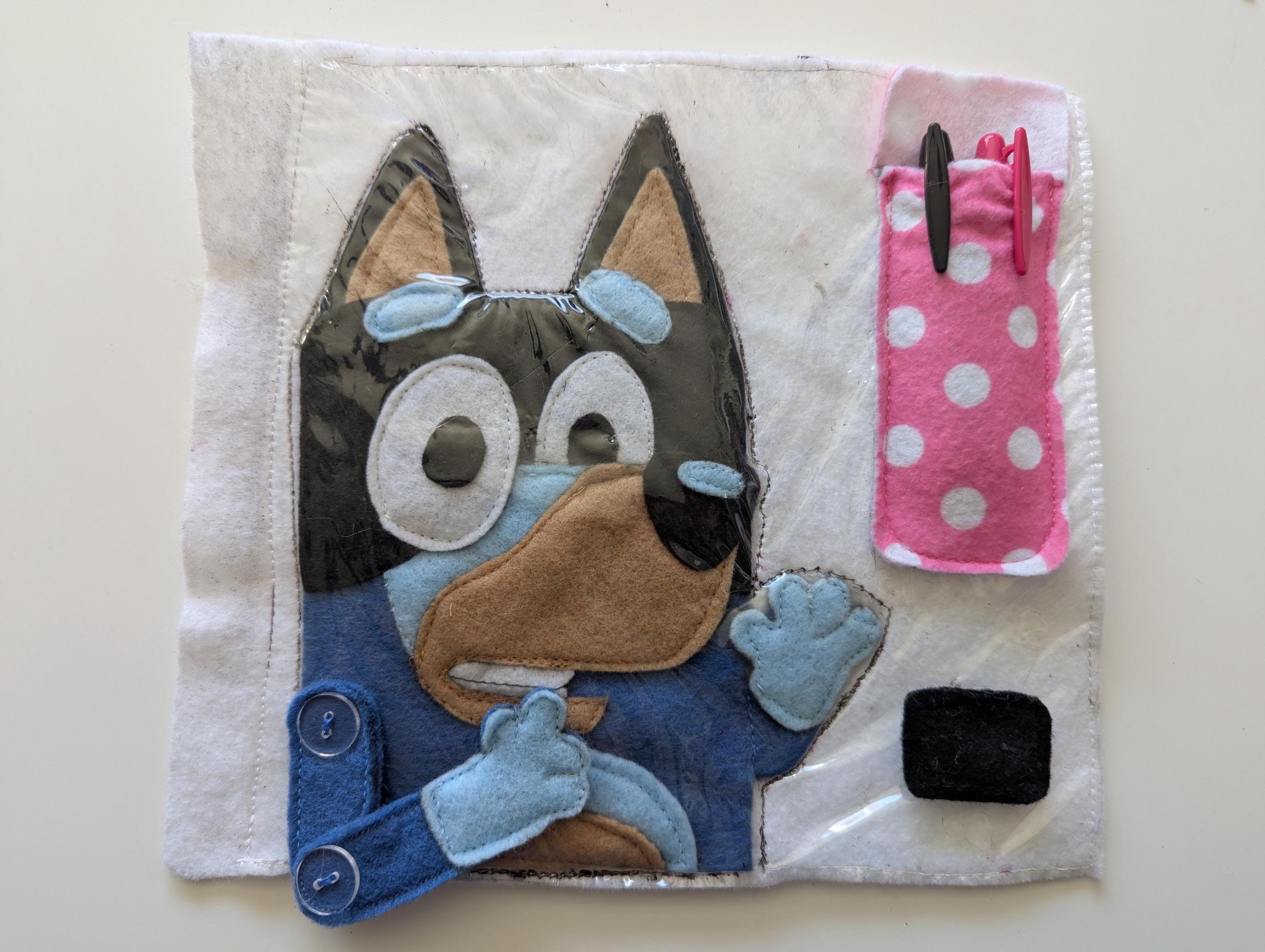 Felt Book Page PATTERN Busy Quiet Activity Bluey Inspired Magic ...