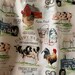 Country Farmhouse Valance With Roosters, Pigs, Cows, Red Barns ...