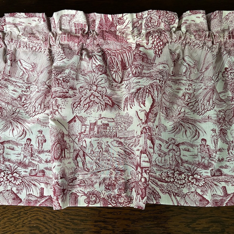 Toile Valance - Etsy