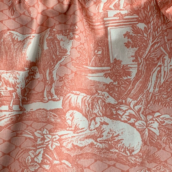 Pink Toile Wallpaper - Etsy