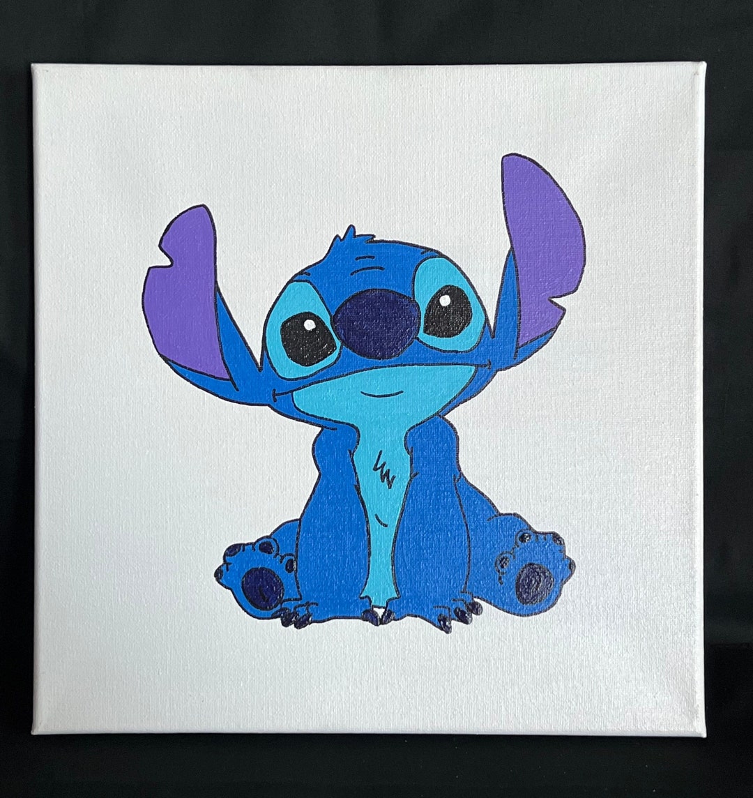 Disney Stitch Canvas Painting - Etsy