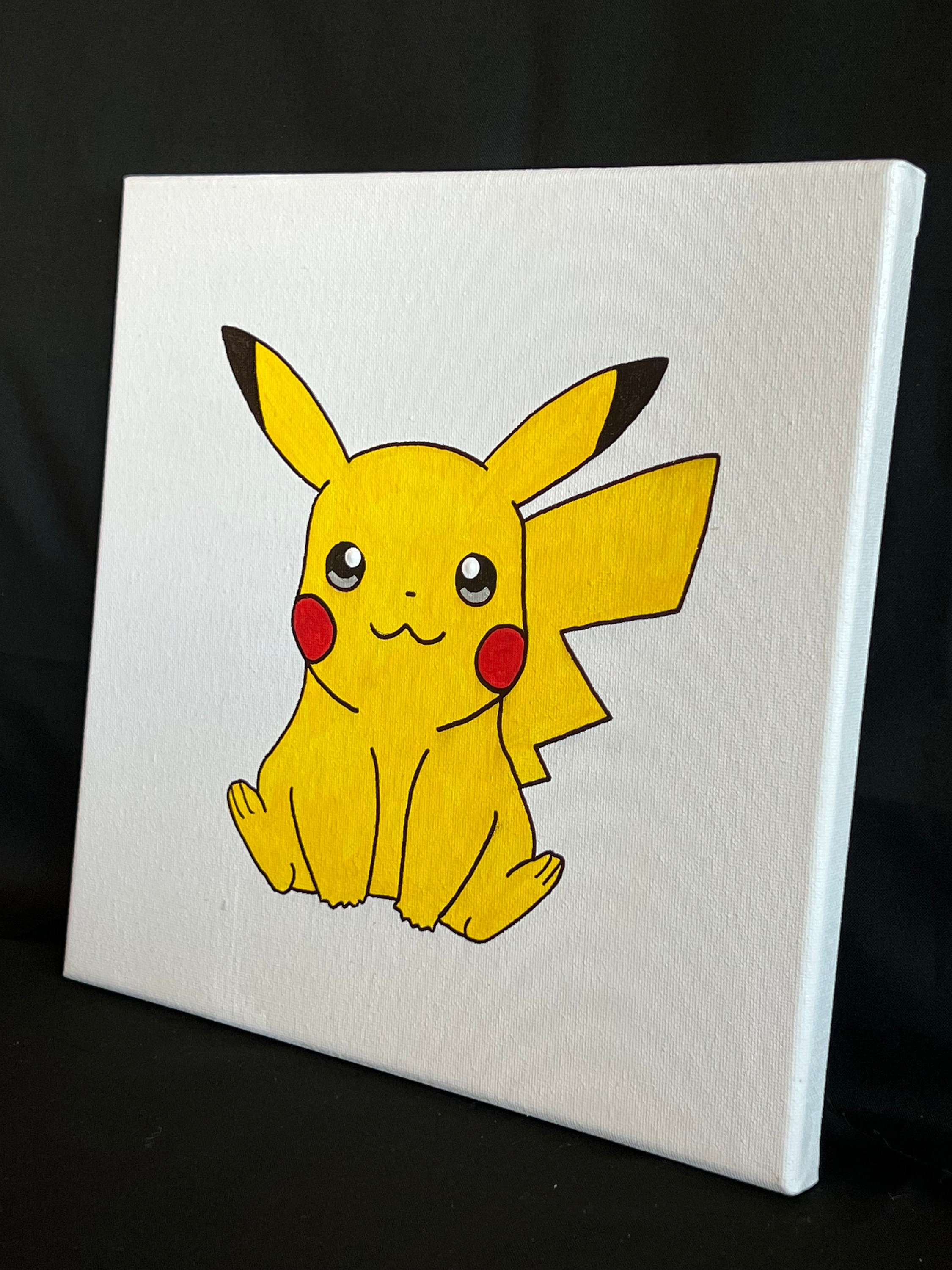 Pokemon Pikachu Canvas Painting - Etsy