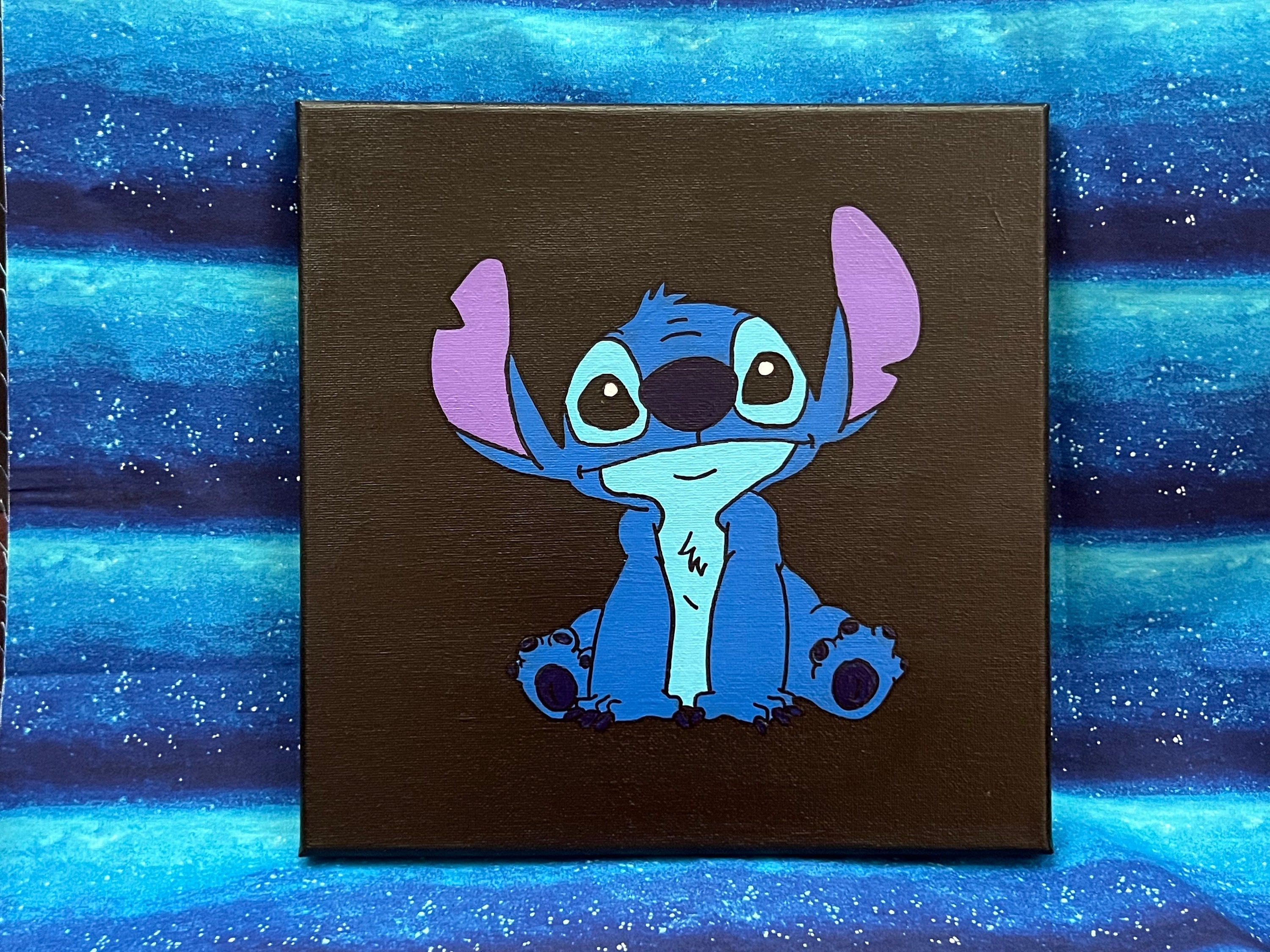 Disney Stitch Canvas Painting - Etsy