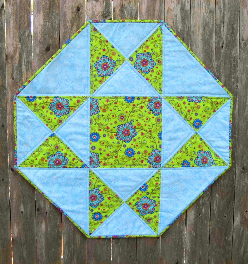 Octagon Table Topper With Star PDF Quilting Pattern (SMS-101PDF) - Etsy