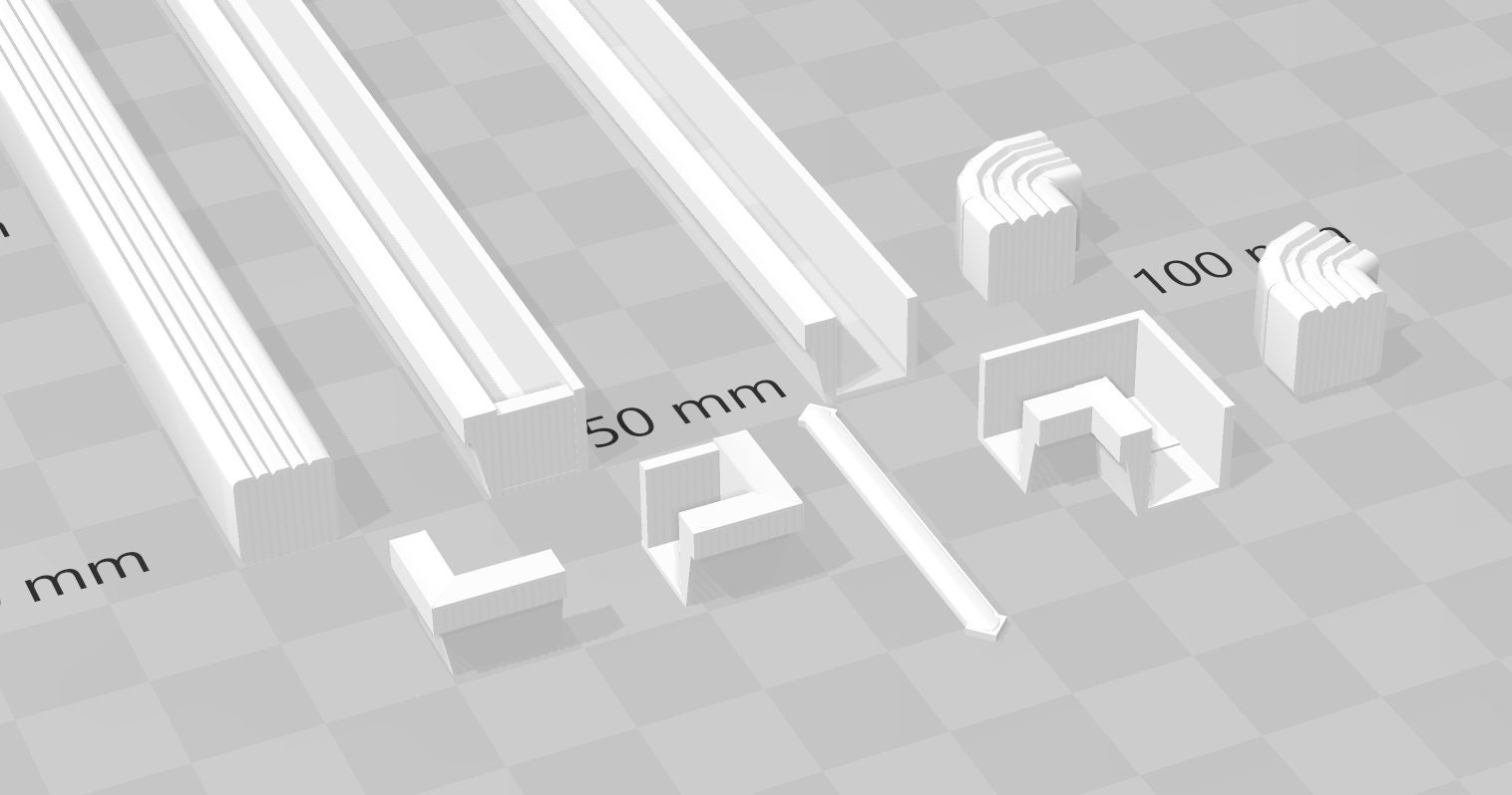 STL FILE - Dollhouse Gutters - Full System - 1/12 Scale - 3d Printer ...