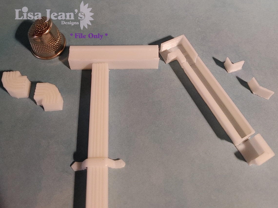 STL FILE - Dollhouse Gutters - Full System - 1/12 Scale - 3d Printer ...