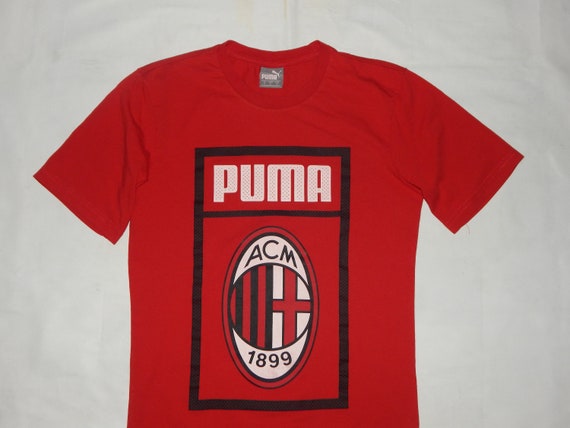 AC MILAN vintage 2000s Football Team Puma Men's Cotto… - Gem