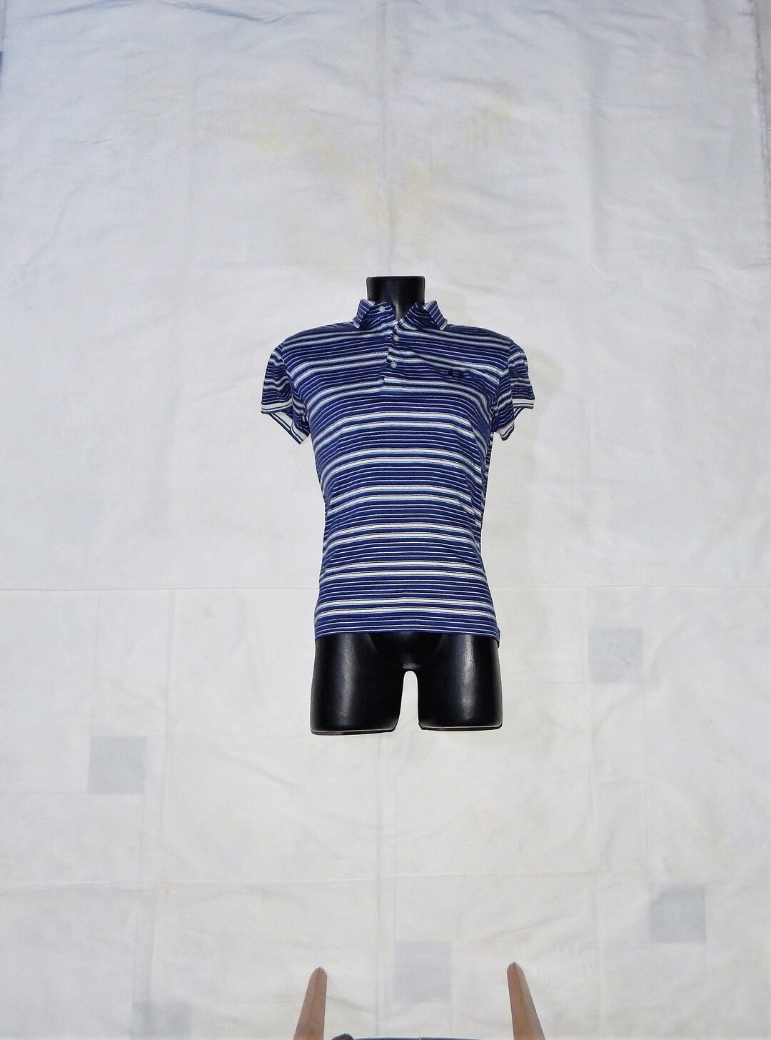FRED PERRY Vintage 80s Adults' 100% Cotton Striped Polo Shirt Collared ...