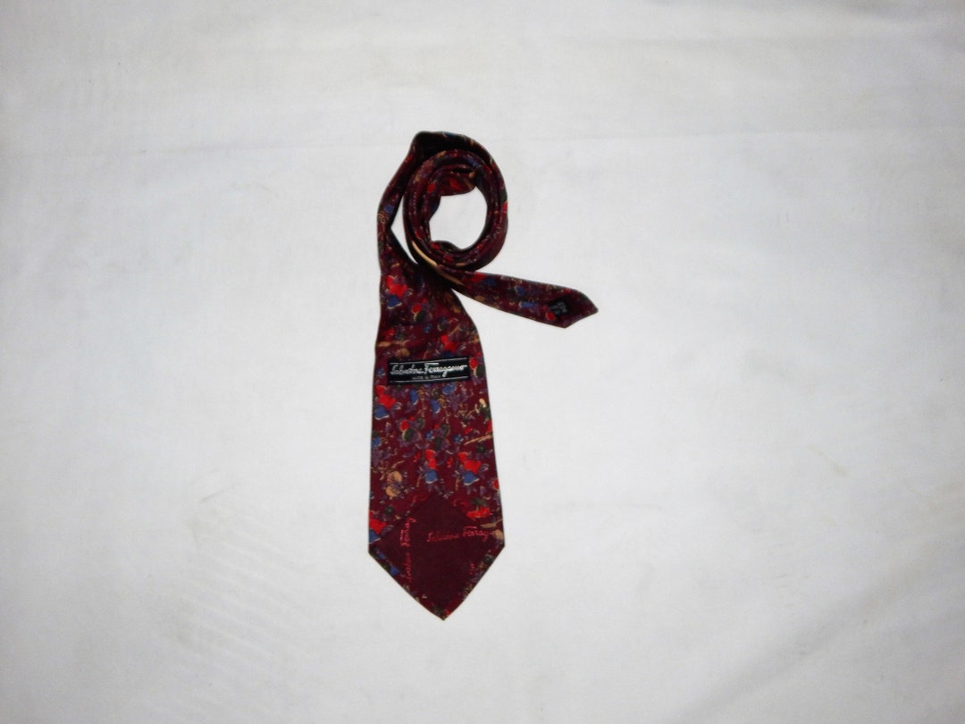SALVATORE FERRAGAMO Made in Italy Vintage 80s Rare Stunning 100% Pure ...
