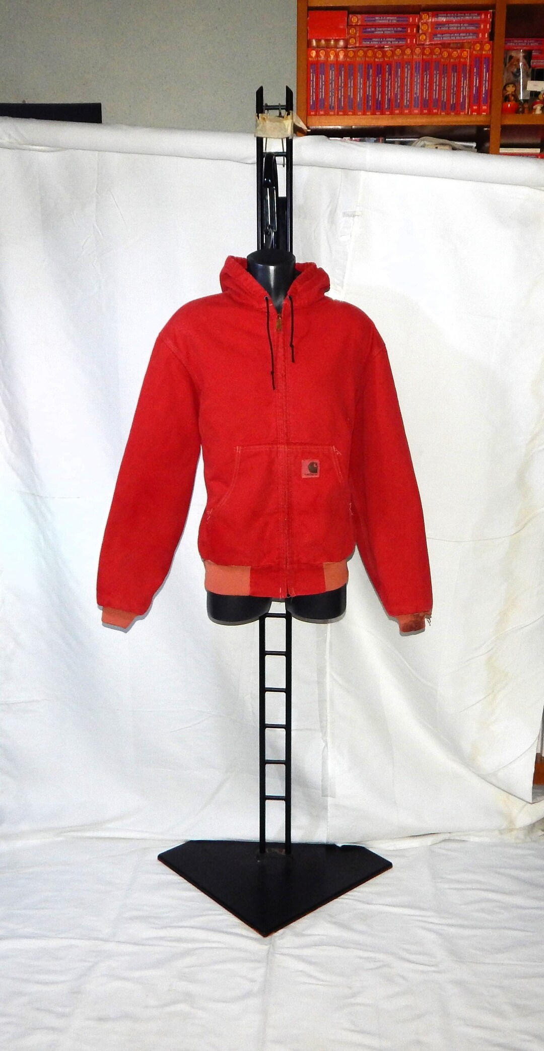 CARHARTT Vintage 90s Rare Men's Jacket Hooded Worker. Label Size: L ...