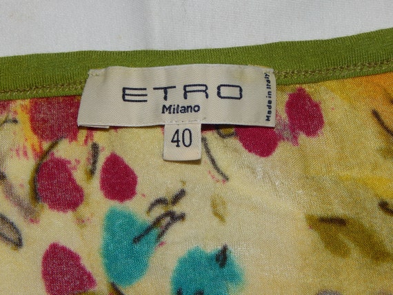 ETRO' Milano Vintage 90s Made in Italy Women's High c… - Gem
