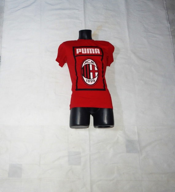 AC MILAN vintage 2000s Football Team Puma Men's Cotto… - Gem