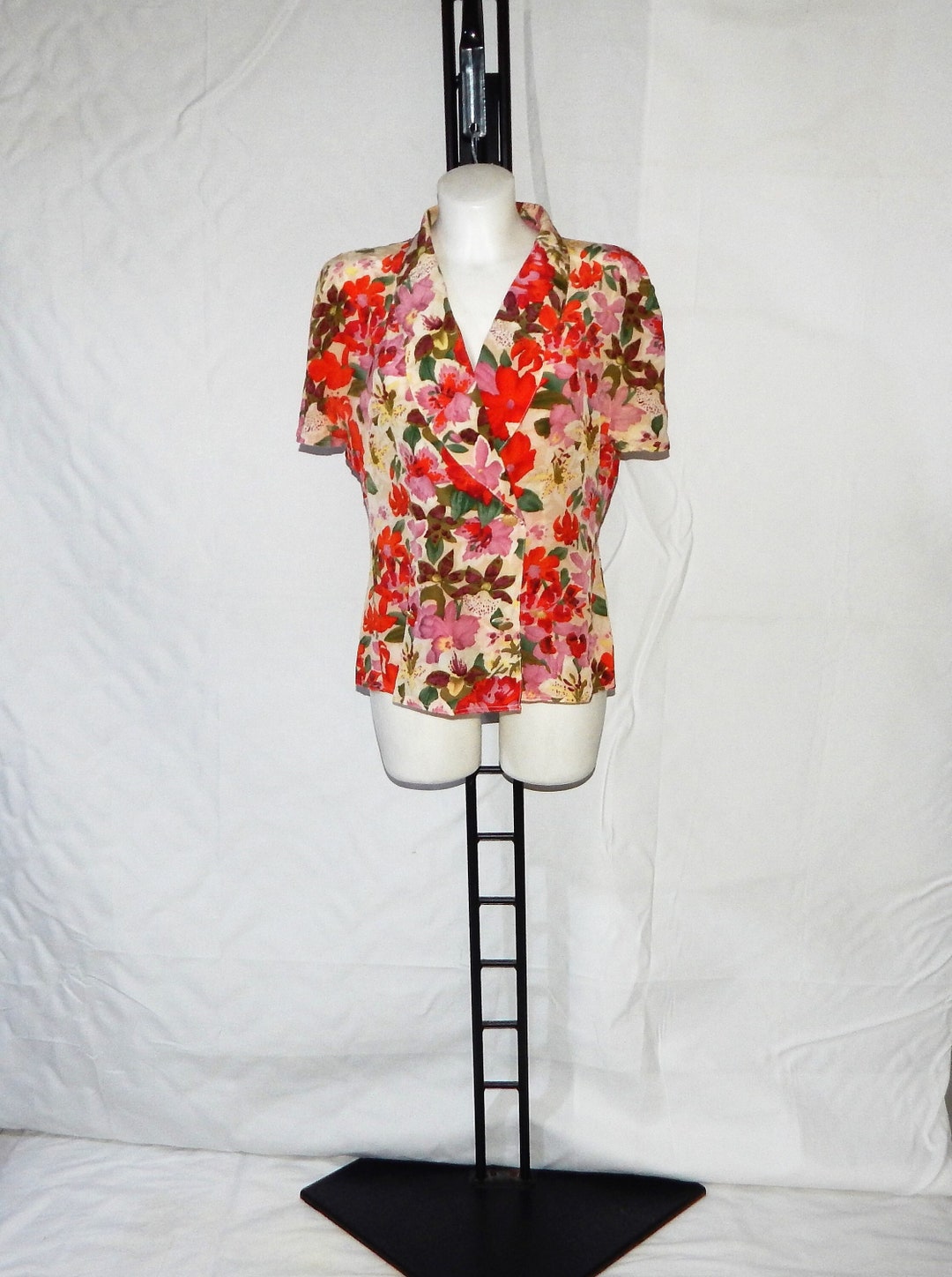 FIORELLA RUBINO Vintage 90s/2000s Made in Italy Rare 100% Silk Women's ...