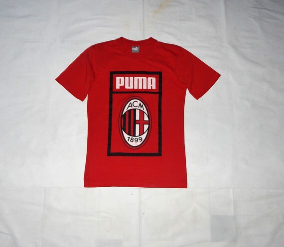 AC MILAN vintage 2000s Football Team Puma Men's Cotto… - Gem