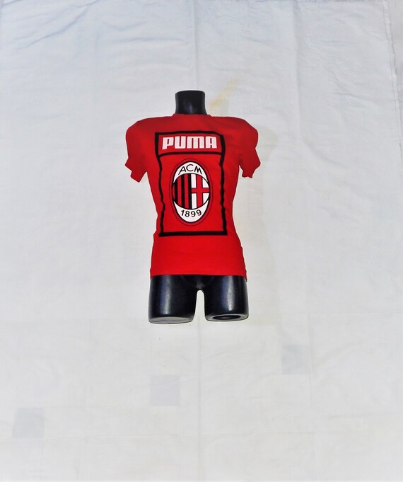 AC MILAN vintage 2000s Football Team Puma Men's Cotto… - Gem