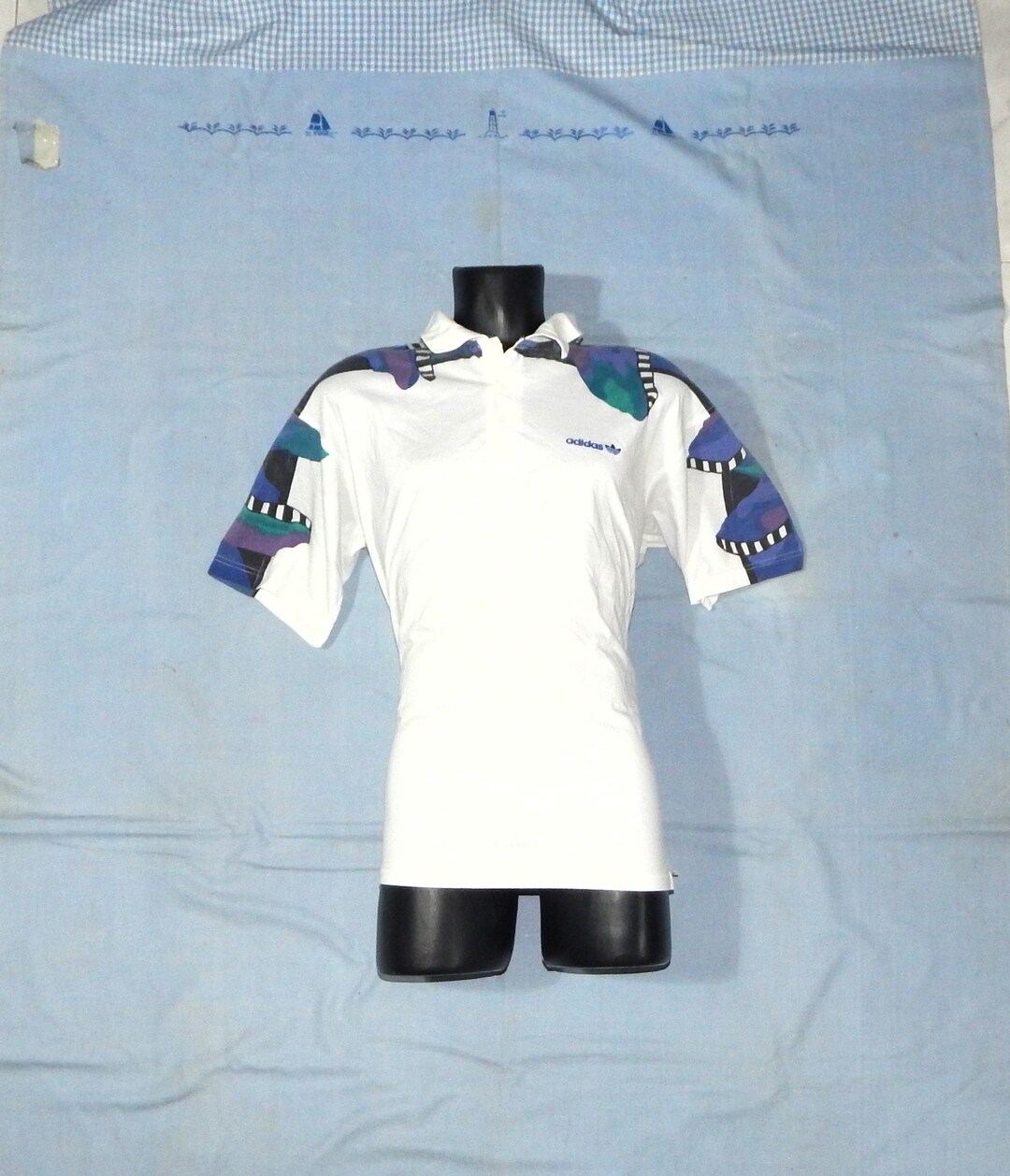 Adidas Edberg Vintage 90s Men's Tennis Cotton Polo Shirt. Label Size ...