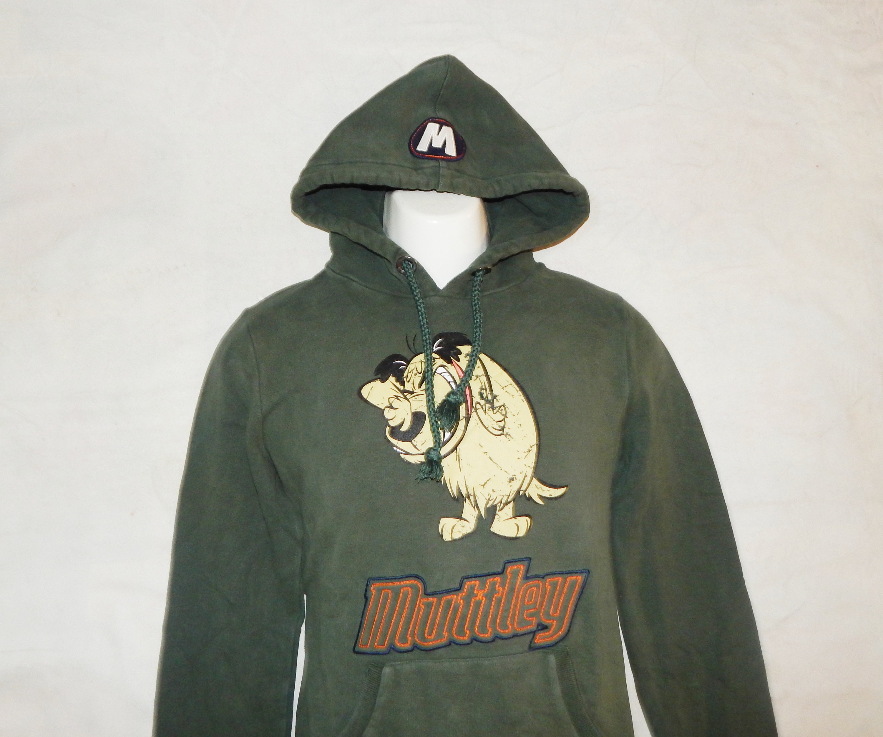 Vintage 90s Adults' Muttley Wacky Races Hoodie Sweatshirt , Size S Men ...