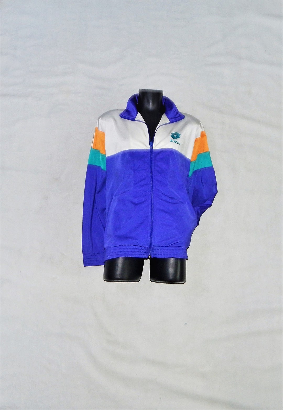 LOTTO Vintage 90s Int'l Team Adults' Tennis Training Tracksuit Top ...