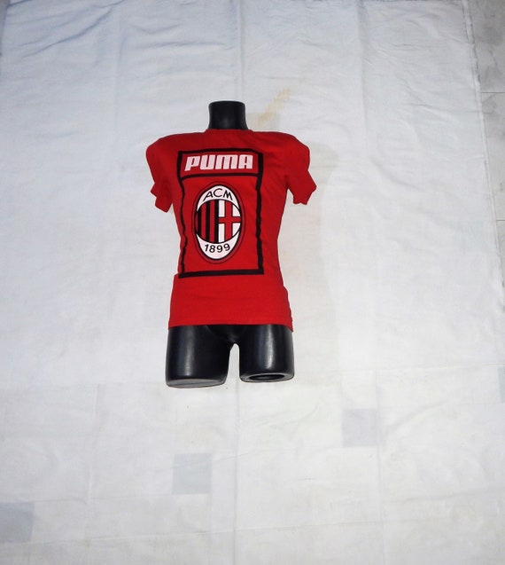 AC MILAN vintage 2000s Football Team Puma Men's Cotto… - Gem