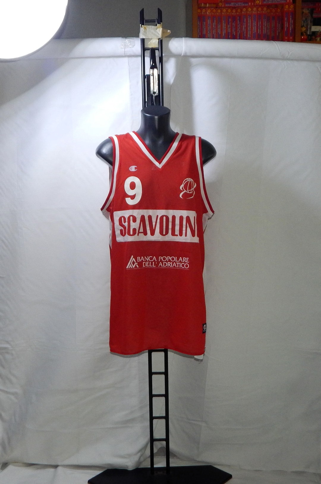 Scavolini Pesaro Champion Vintage 90s Rare Team Basketball Jersey Vest ...