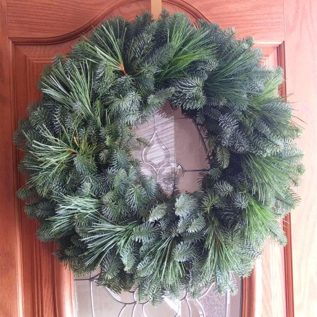 The DIY Basic, Fresh Noble Fir, Fresh Wreath, Real Wreath, White Pine ...
