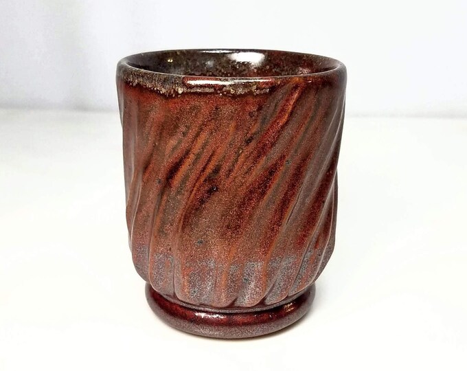Brown Cup, Textured Cup, Pottery Tumbler, Ceramic Cup, Small Tumbler ...