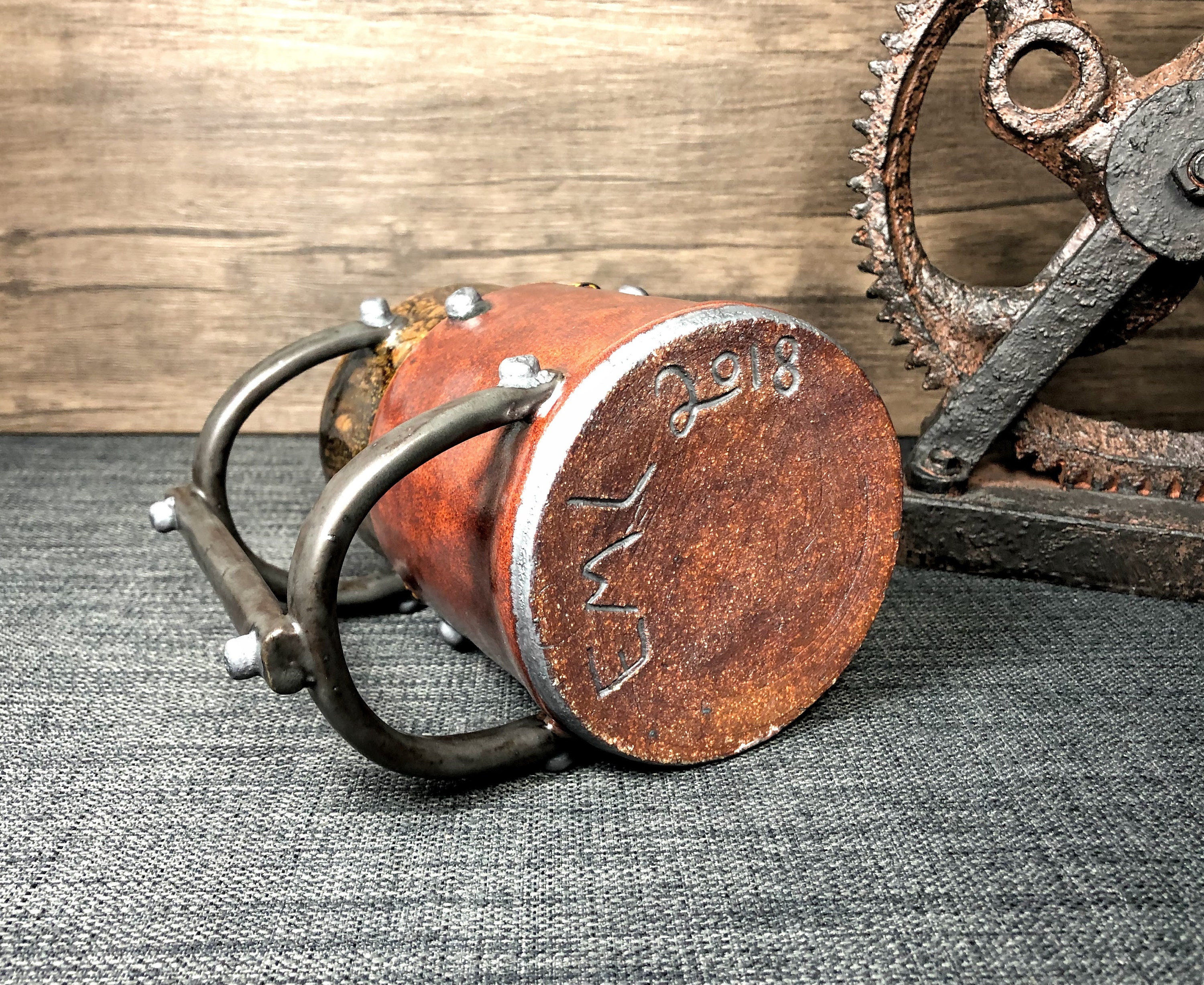 Steampunk Mug Large Ceramic Mug Pottery Beer Mug - Etsy