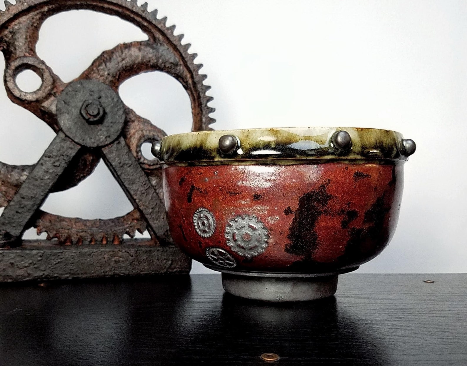 Steampunk Bowl, Ceramic Bowl, Pottery Bowl - Etsy