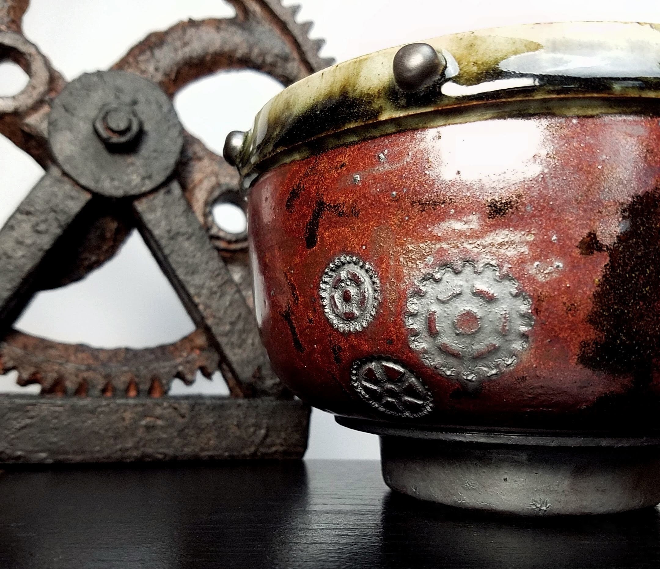 Steampunk Bowl Ceramic Bowl Pottery Bowl - Etsy