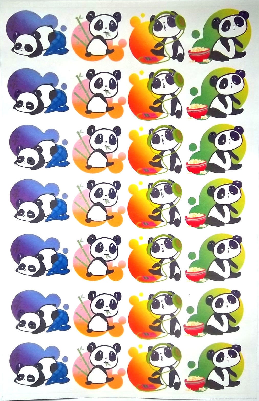 Cute Panda Love Planner Stickers Sleepy Panda Happy Panda - Etsy