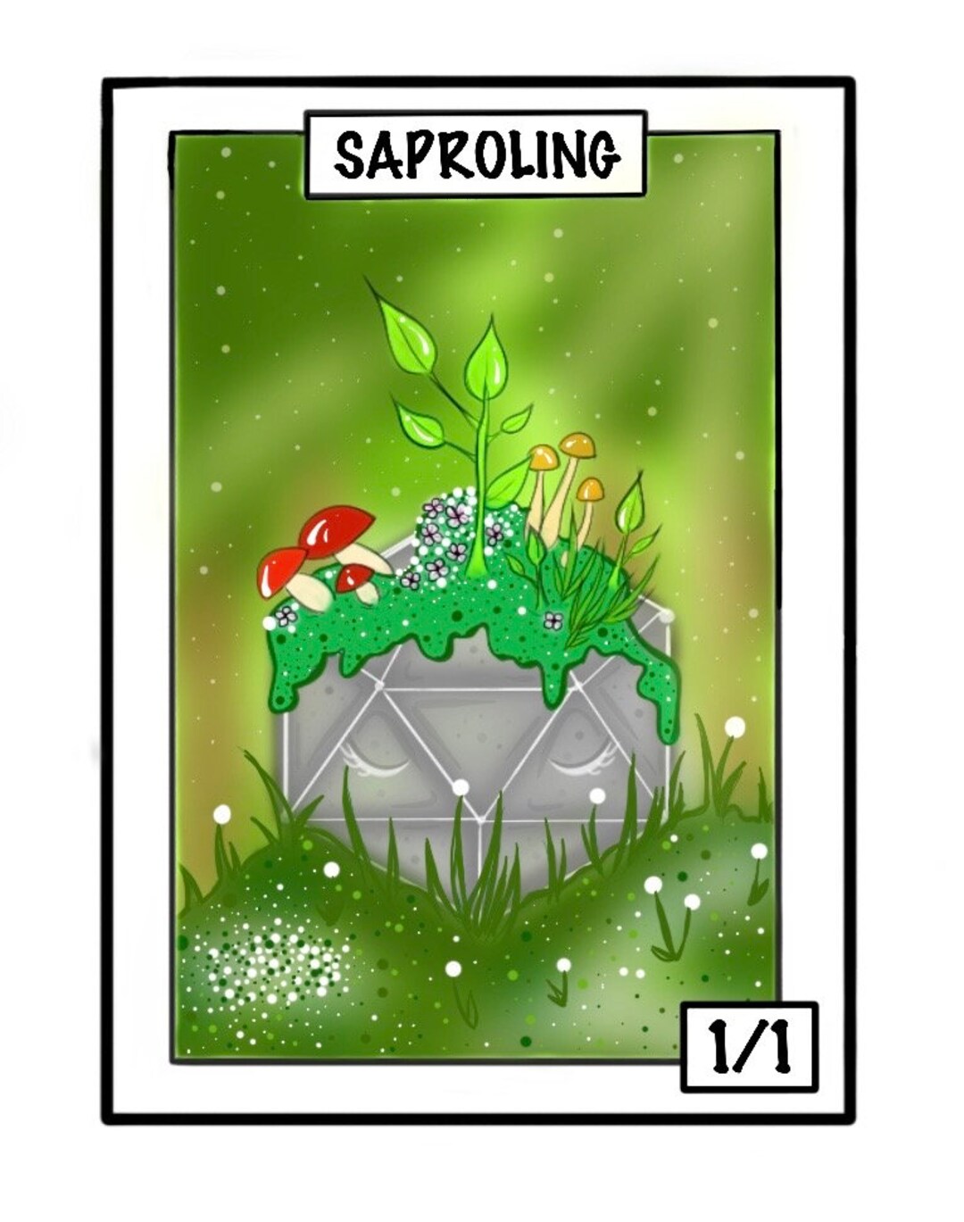 Saproling MTG Token Cards (3 Pack)- DIGITAL Artwork - Etsy