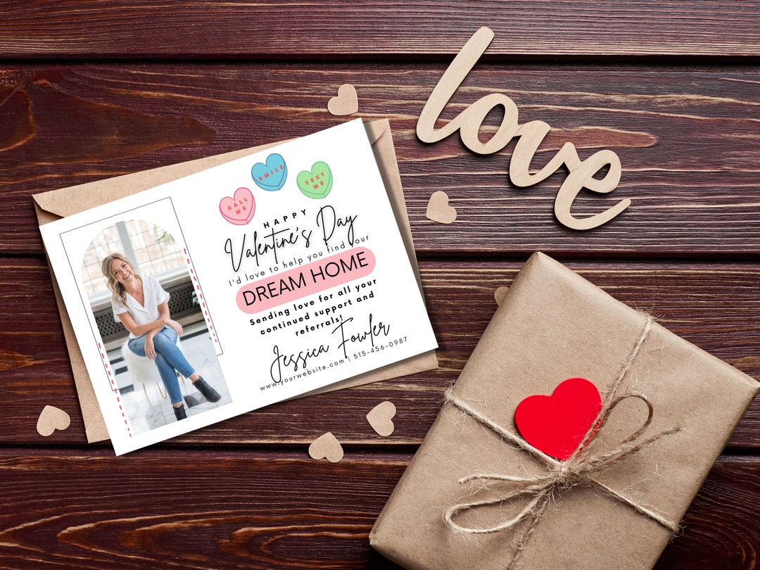 Real Estate Valentine Card, Realtor Valentine Card, Realtor Pop by Card ...